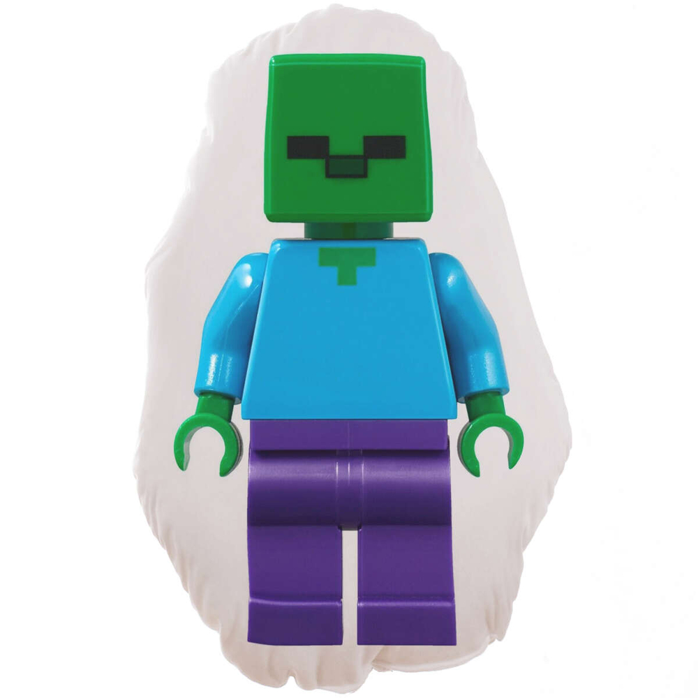 Poduszka maskotka Lego Minecraft Zombie | ArtMini.pl